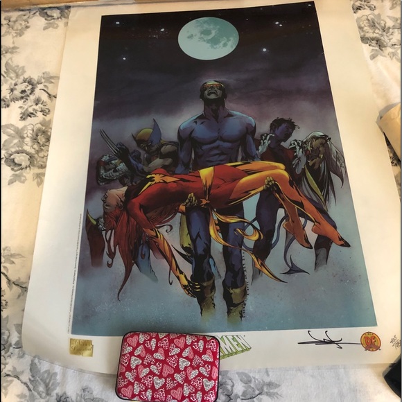 Marvel X-Men | Other | Nwt Authentic Signed Xmen Lithograph | Poshmark
